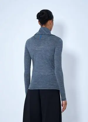 JIL SANDER Long Sleeve Quarter-zip Top - Gray