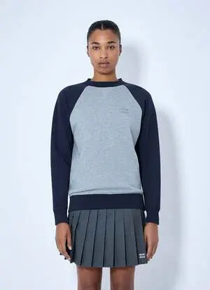 Miu Miu Raglan Sleeve Sweatshirt