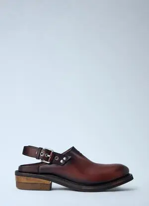 Miu Miu Foule Leather Mules