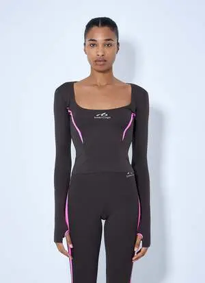 Balenciaga Long Sleeve Fitted Top