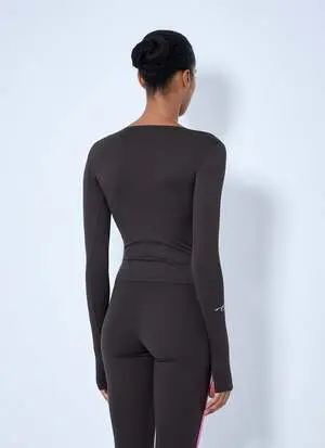 Balenciaga Long Sleeve Fitted Top