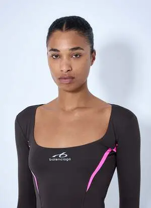 Balenciaga Long Sleeve Fitted Top