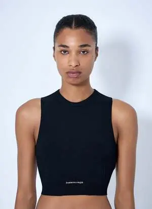 Balenciaga Fitted Cut Top