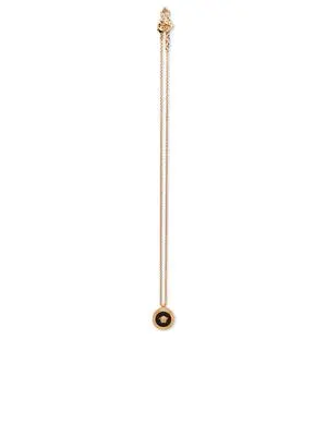 Versace Brass Medusa Pendant Necklace - Gold