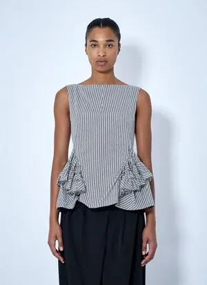 Dries Van Noten Casey Sleeveless Top - Brown