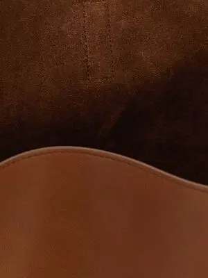 Saint Laurent Le 5 À 7 Smooth Calfskin Leather Shoulder Bag - Brown