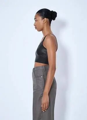 Rick Owens Leather Crop Top
