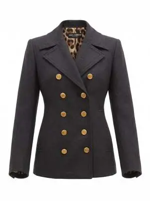 Dolce & Gabbana Double-breasted Wool Blazer - Multicolor