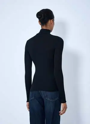 Prada Ribbed Turtleneck Top