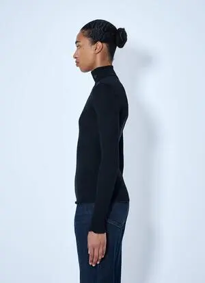 Prada Ribbed Turtleneck Top