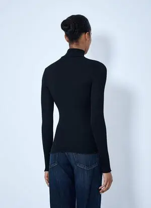 Prada Ribbed Turtleneck Top