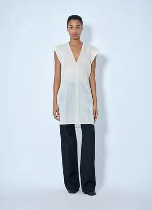 Issey Miyake Sleeveless Pleated Tunic