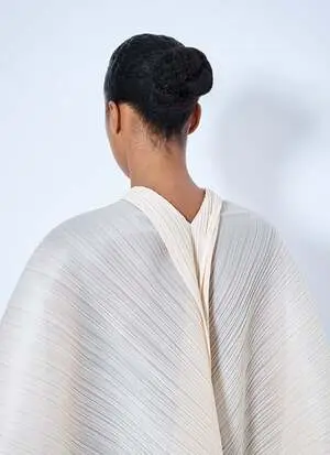 Issey Miyake Pleated Cape Blouse