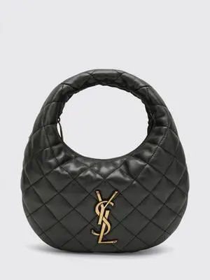 Saint Laurent Icarino Quilted Nappa Hobo Bag - Gray