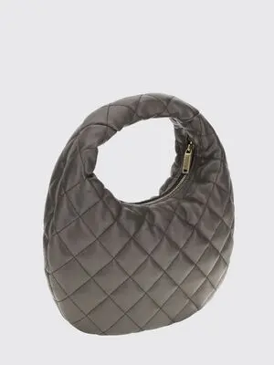 Saint Laurent Icarino Quilted Nappa Hobo Bag - Gray