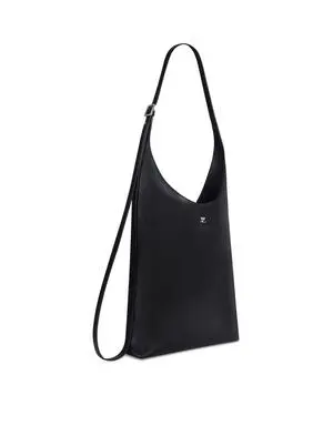 COURREGES Large Melt Leather Tote Bag