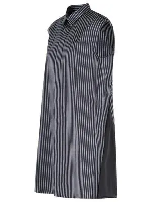 Sacai Navy Cotton Blend Dress