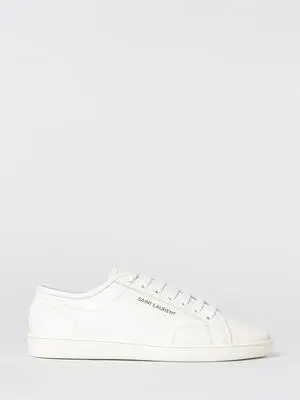 Saint Laurent Leather Sneakers - White