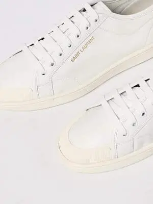 Saint Laurent Leather Sneakers - White