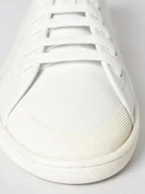 Saint Laurent Leather Sneakers - White