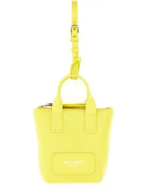 Dolce & Gabbana Leather Minibag Charm - Yellow