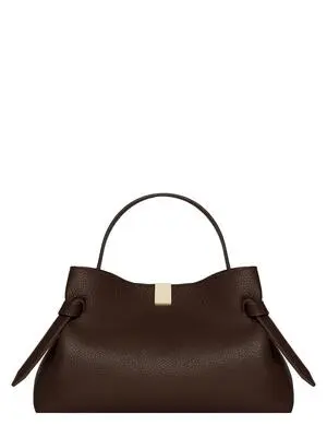 Yuzefi Gyoza Leather Handbag - Brown