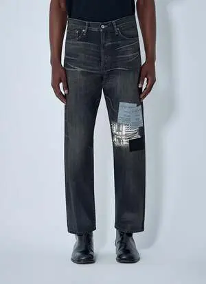 Yohji Yamamoto X Neighborhood Savage Denim Dp Basic Jeans - Black