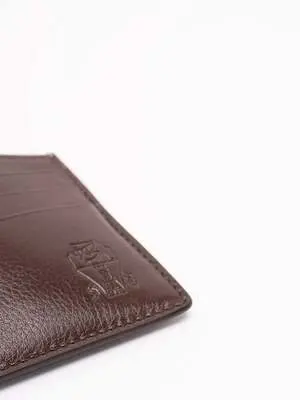 Brunello Cucinelli Brushed Leather Card Holder - Multicolor