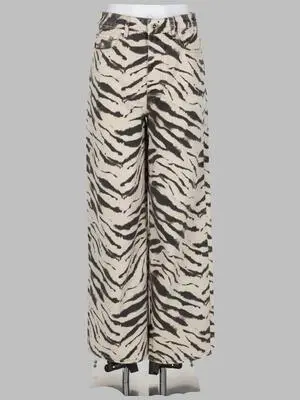GANNI Jeans Con Stampa Animalier - Multicolor