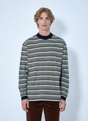 Marni Striped Long Sleeve T-shirt - Blue