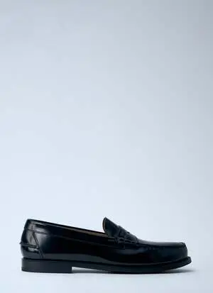 Prada Leather Loafers - Black