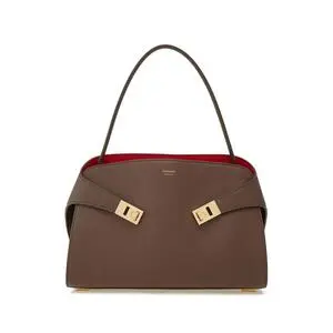 FERRAGAMO Neutrals Shoulder Bags - Cream