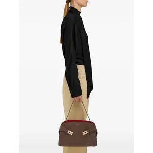 FERRAGAMO Neutrals Shoulder Bags - Cream