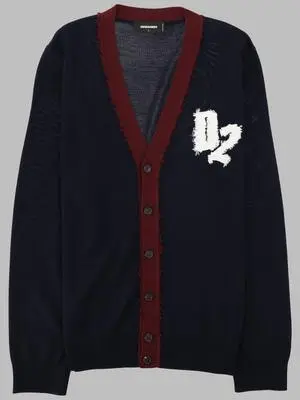 Dsquared2 Cardigan In Lana - Black