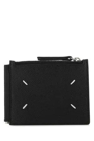 MAISON MARGIELA Leather Card Holder - Black