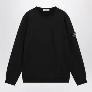 Stone Island Cotton Crewneck Sweatshirt - Black