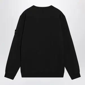 Stone Island Cotton Crewneck Sweatshirt - Black