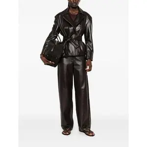 Max Mara Jackets Leather Jackets - Brown