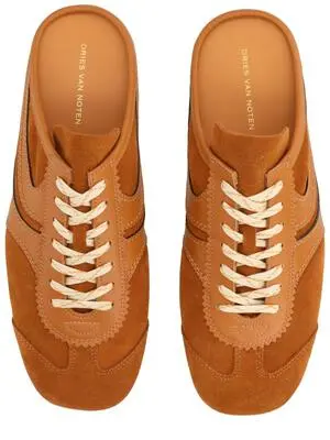 Dries Van Noten Suede Sneaker Mule - Brown