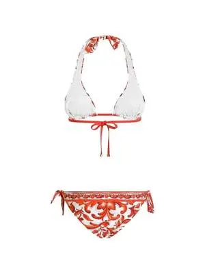 Dolce & Gabbana Maiolica-print Bikini - Multicolor