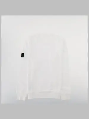 Stone Island Logo Patch Sweatshirt - White
