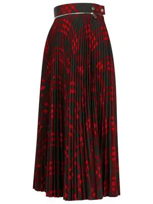 Burberry Check' Long Wool Blend Skirt