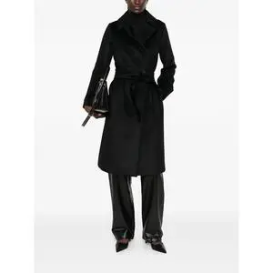 Max Mara Coats Single Breasted Coats - Black