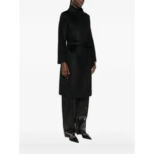 Max Mara Coats Single Breasted Coats - Black