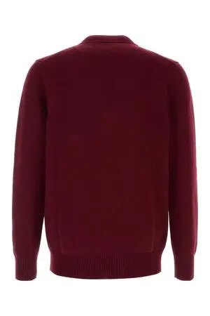 Gucci Burgundy Wool Blend Cardigan