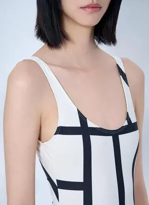 TOTEME Monogram Swimsuit - White