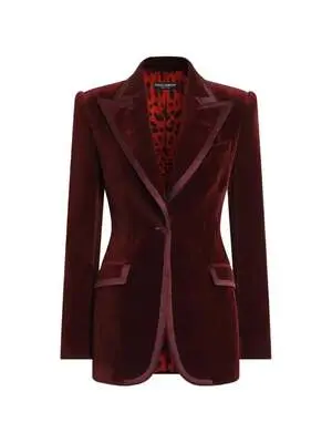 Dolce & Gabbana Single-breasted Cotton Blazer - Multicolor