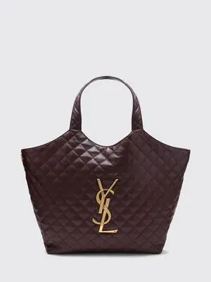 Saint Laurent Icare Matelasse Nappa Maxi Shopping Bag With Logo - Multicolor