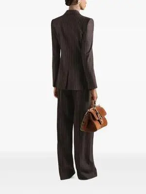 Dolce & Gabbana Double-breasted Pinstripe Wool Turlingon Blazer - Multicolor