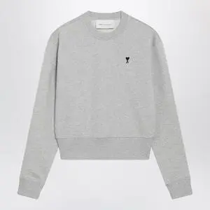 AMI Paris AMI Ami De Coeur Crewneck Sweatshirt Gray